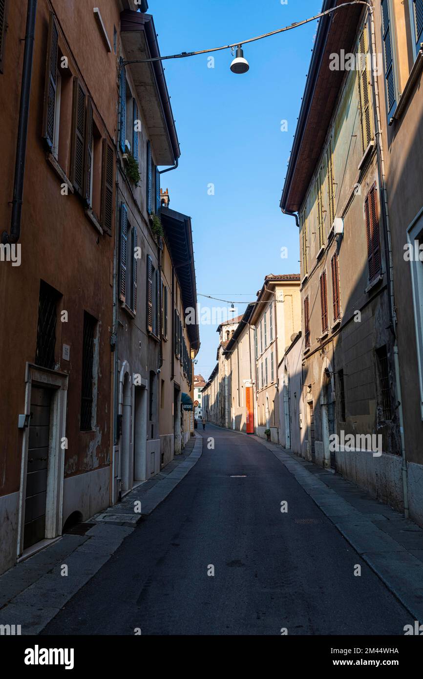 Little alley, Unesco world heritage site Brescia, Italy Stock Photo - Alamy