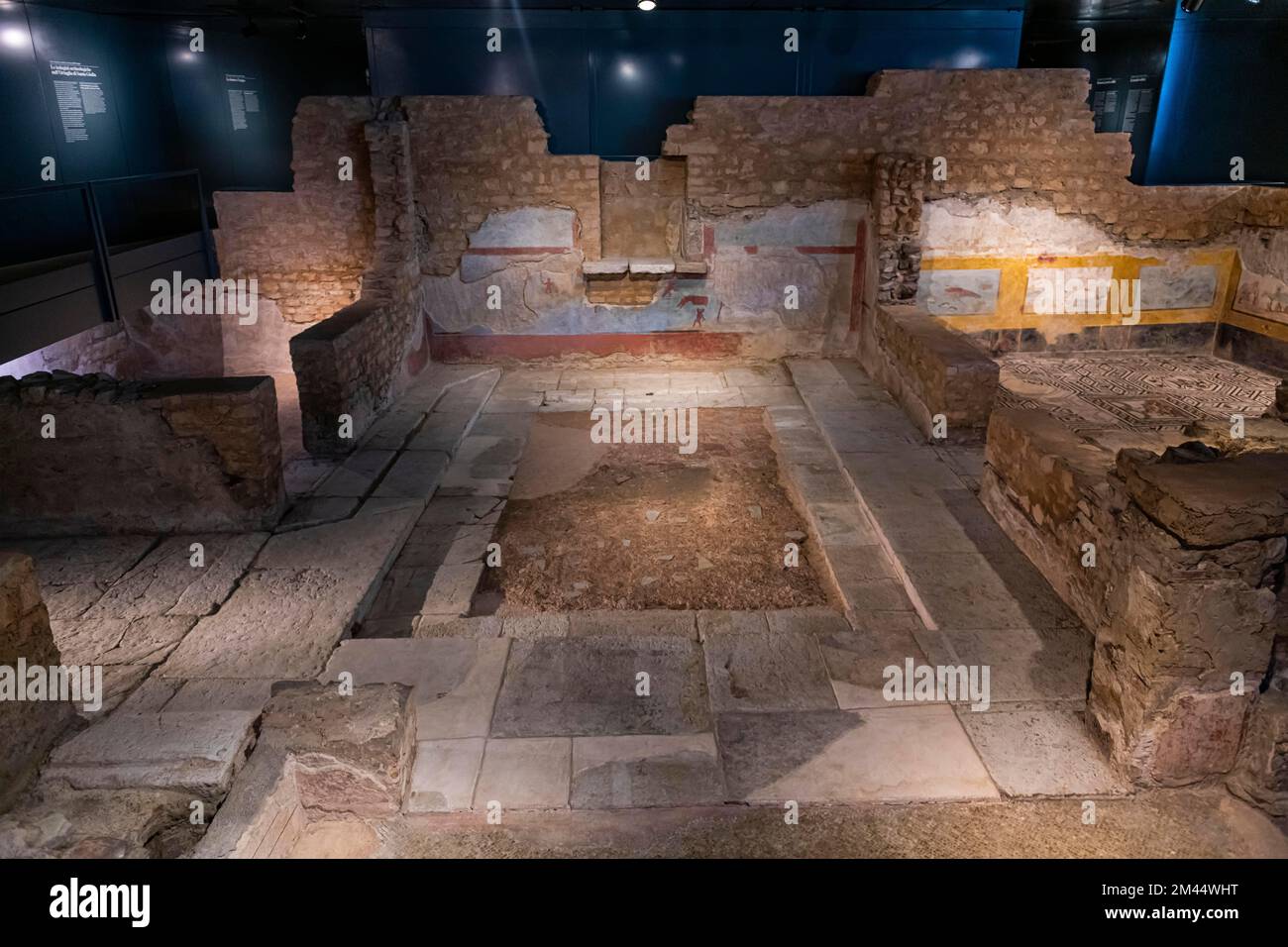 Domus dell'Ortaglia mosaics, Santa Giulia Museum, Unesco world heritage ...