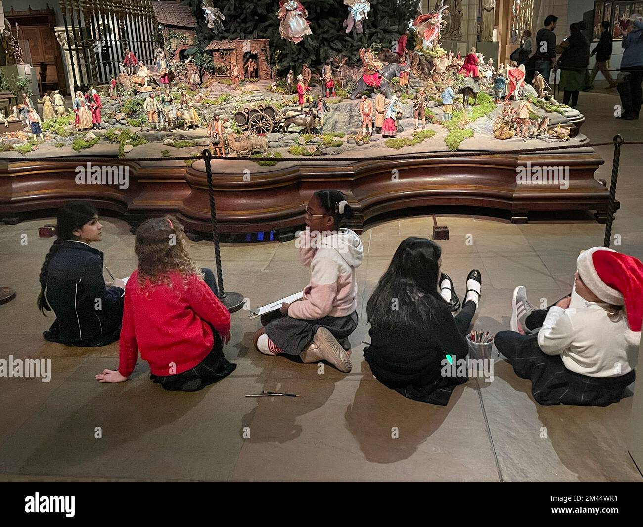 Christmas Tree in the Medieval Sculpture Hall, The Metropolitan Museum ...