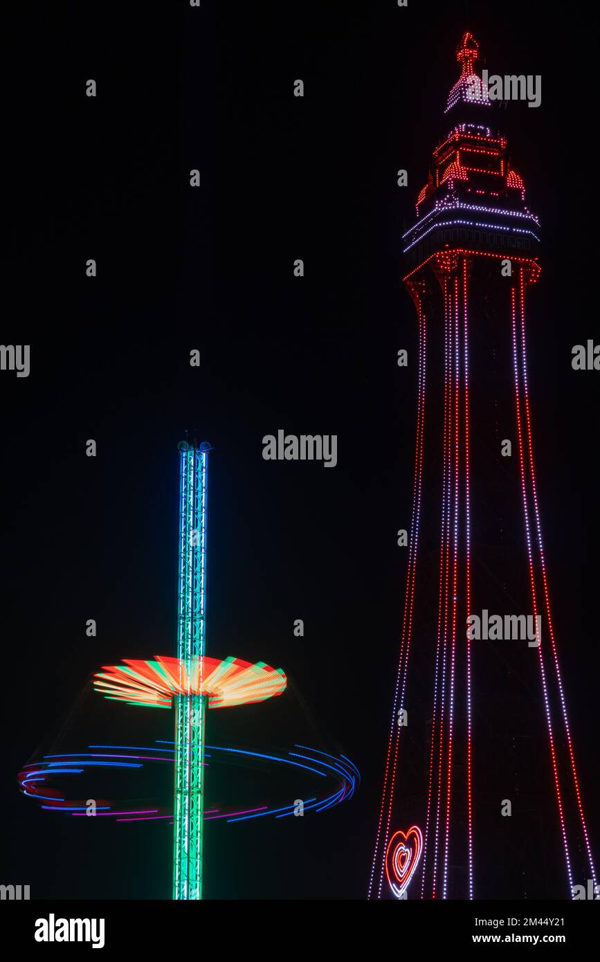 Blackpool pleasure beach rides hi-res stock photography and images - Alamy