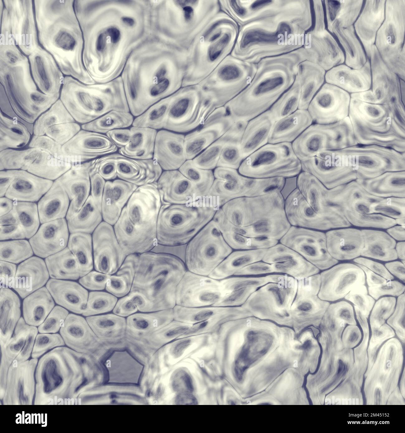 Abstract cell of virus or pathogenic bacterium under microscope ...