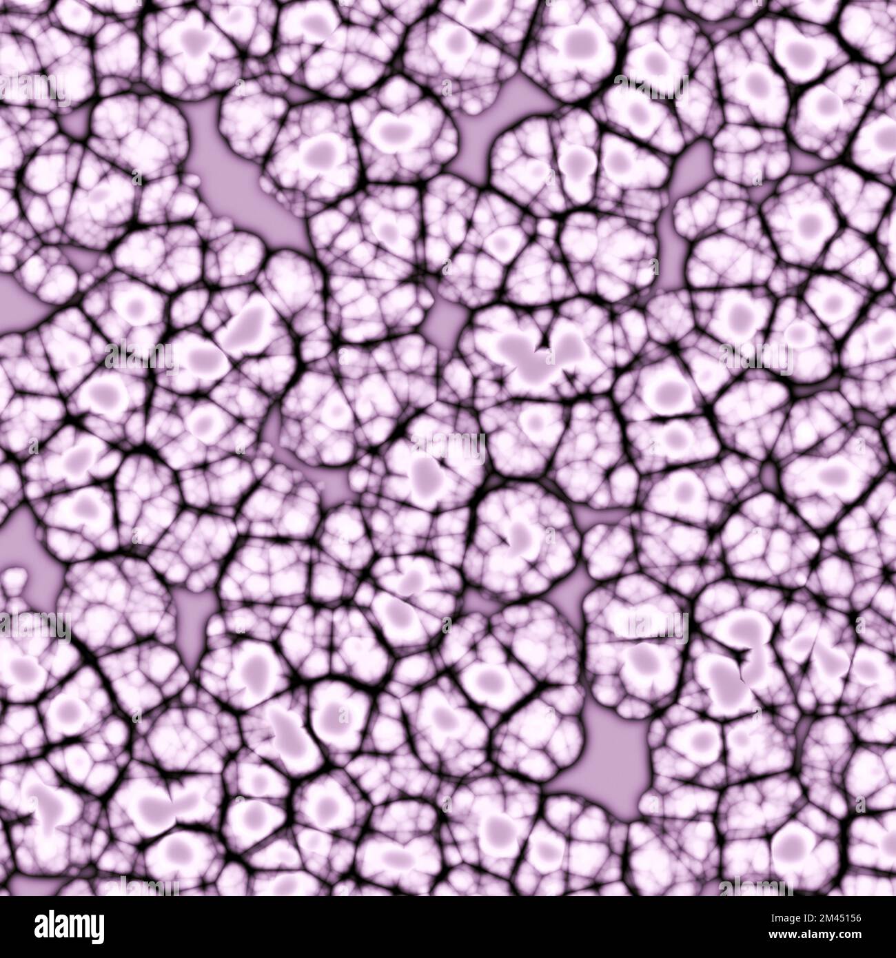 Abstract cell of virus or pathogenic bacterium under microscope ...