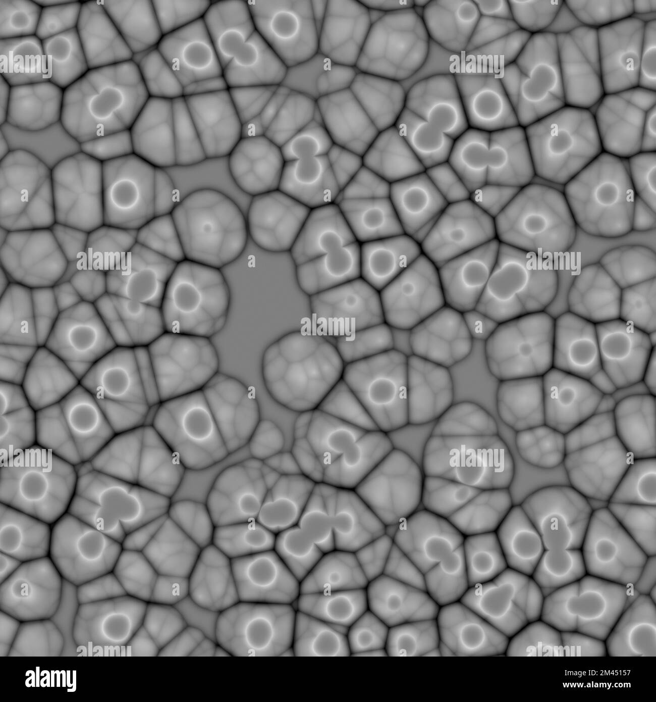 Abstract cell of virus or pathogenic bacterium under microscope ...