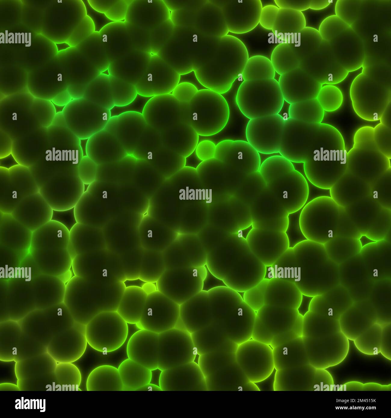 Abstract cell of virus or pathogenic bacterium under microscope ...