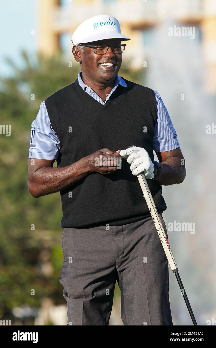 Orlando, Florida, USA. 18th Dec, 2022. Vijay Singh reacts on the 18th ...
