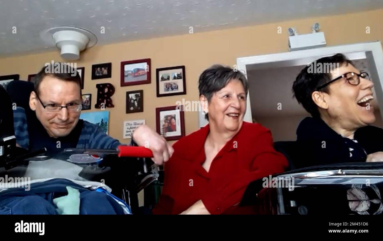 In a screengrab from a recorded zoom interview Dianne Cormier Northrup ...