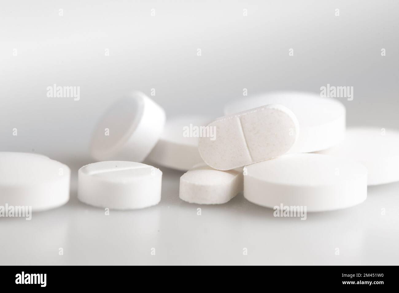 Pills set on a white background.Medicines and preparations. Health and ...