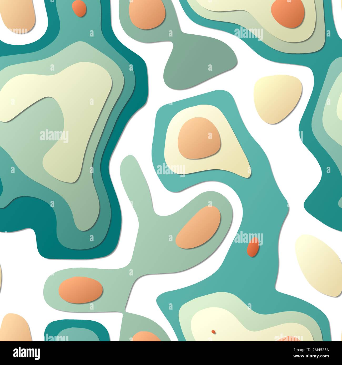 Colorful abstract layers. Papercut style background. Vibrant 3D ...