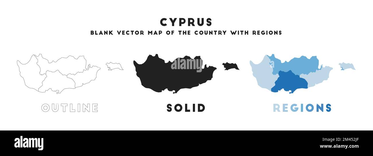 Cyprus map. Borders of Cyprus for your infographic. Vector country ...