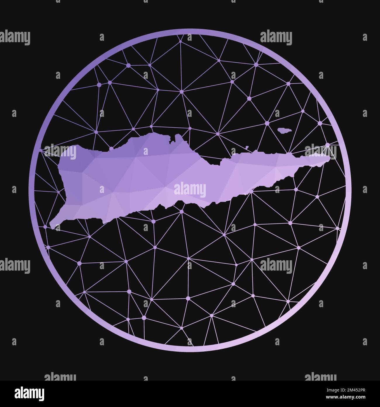 Saint croix island map Stock Vector Images - Alamy