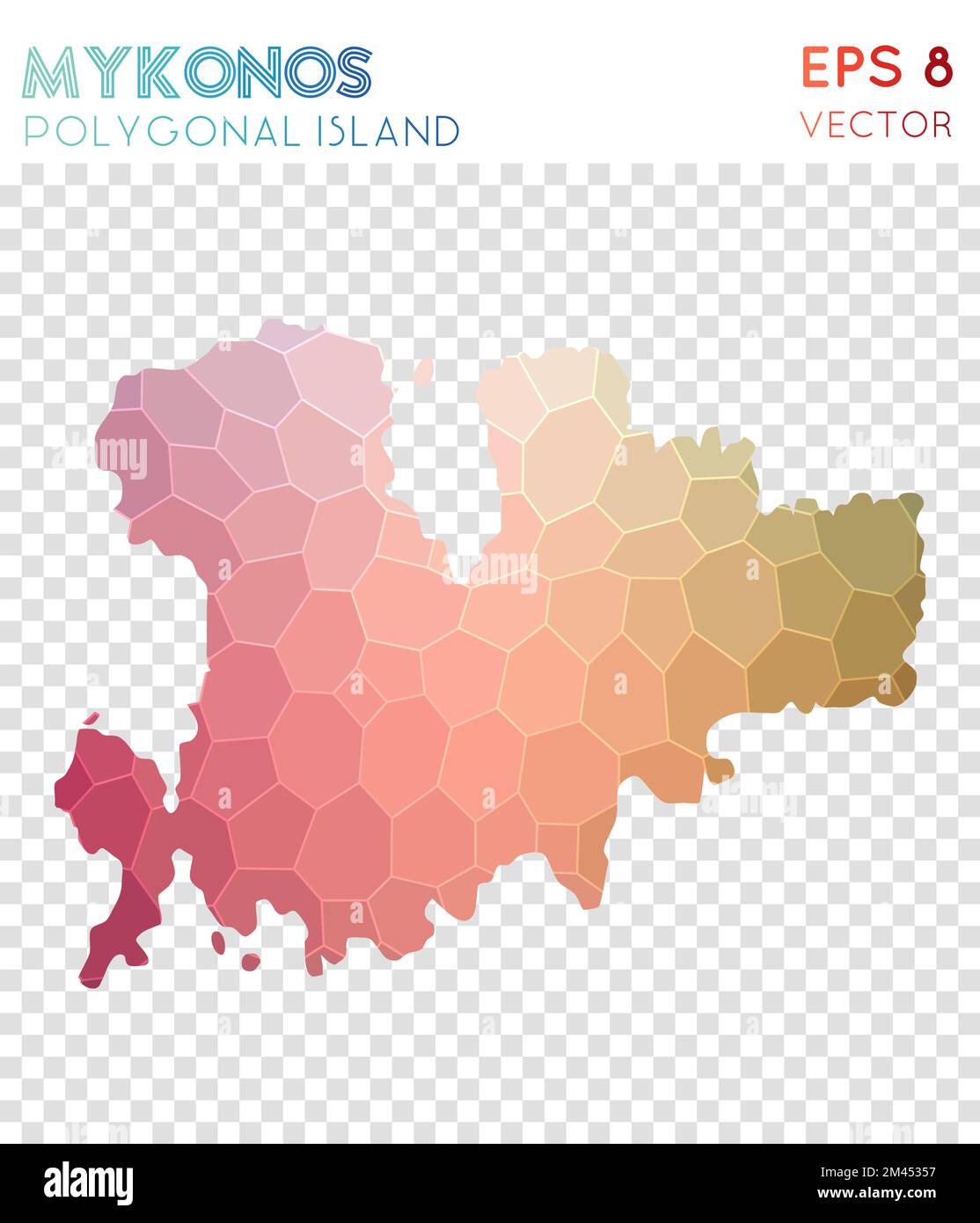 Mykonos map hi-res stock photography and images - Alamy