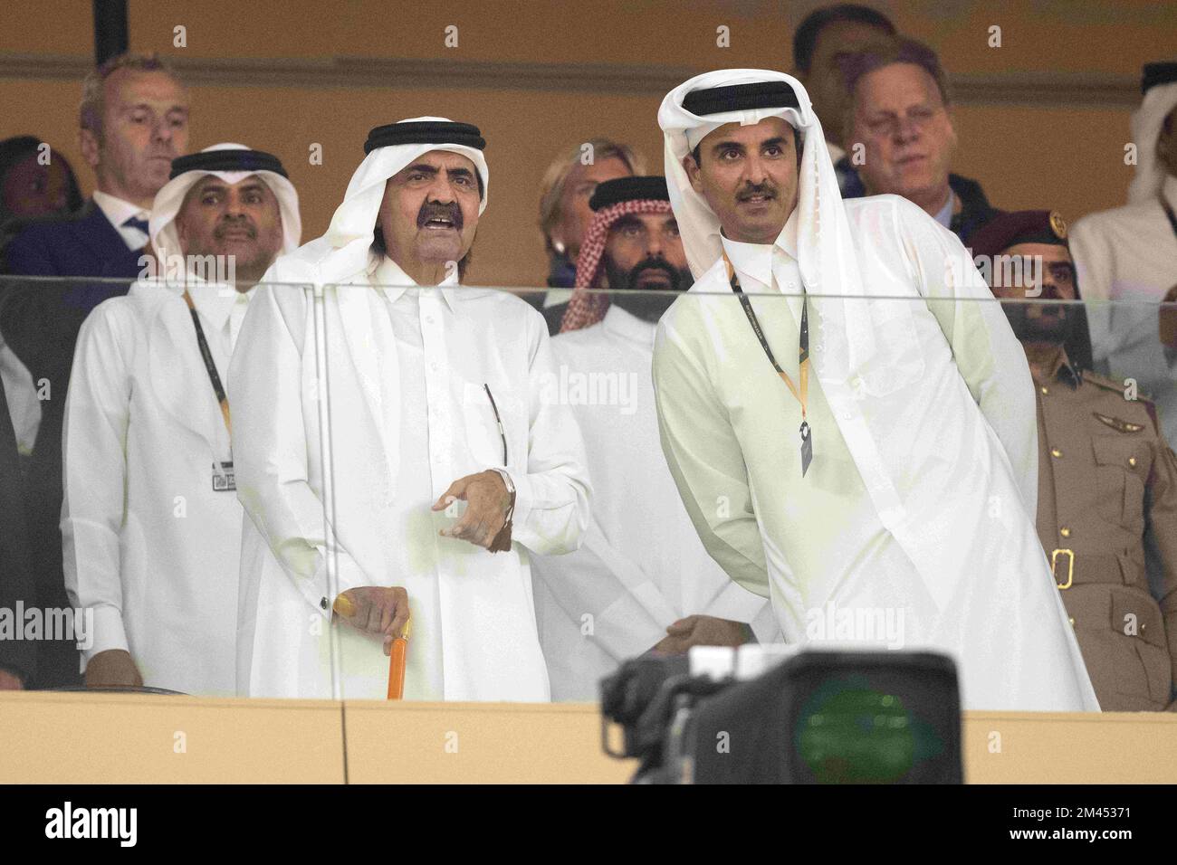 Doha, Qatar. 19/12/2022, Former Emir of Qatar, Emir Sheikh Hamad Bin ...