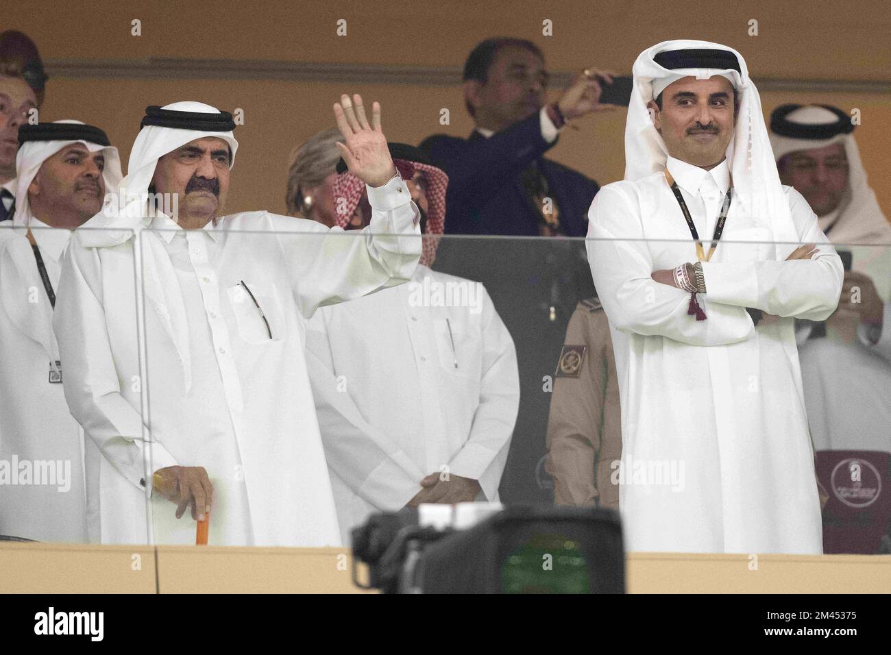 Doha, Qatar. 19/12/2022, Former Emir of Qatar, Emir Sheikh Hamad Bin ...