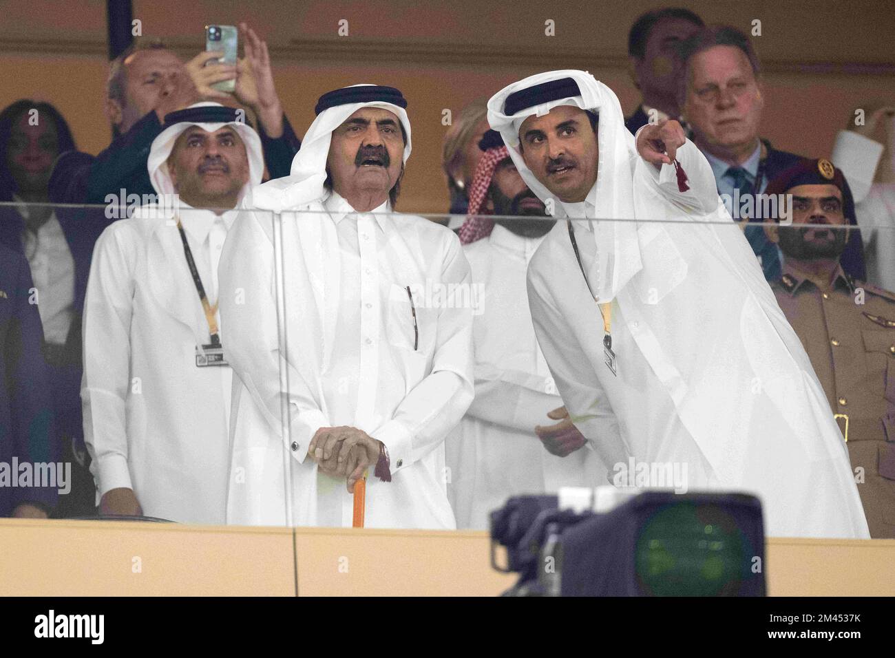 Doha, Qatar. 19/12/2022, Former Emir of Qatar, Emir Sheikh Hamad Bin ...