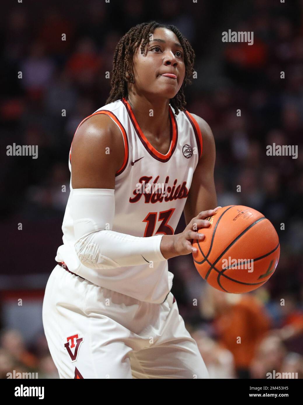 Blacksburg, Virginia, USA. 18th Dec, 2022. Virginia Tech Hokies forward ...