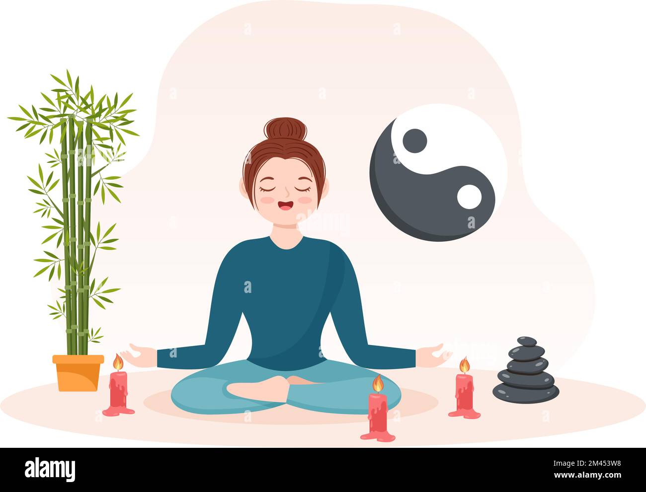 Feng Shui Oriental Philosophy with Stones, People and Plants for ...