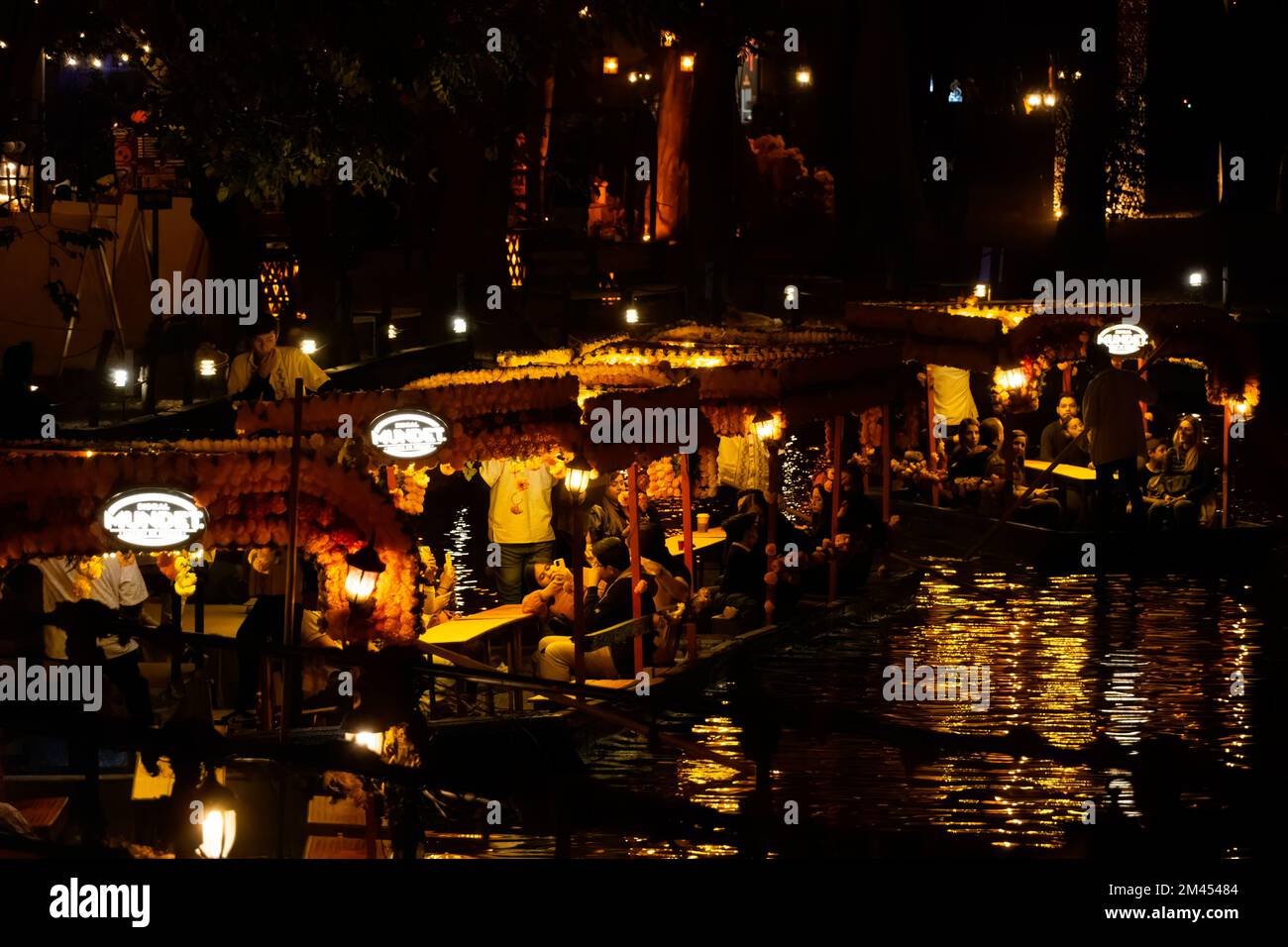 HAPPY NEW YEAR 2023, New Years Eve Party background greeting card Sparklers and bokeh lights ...