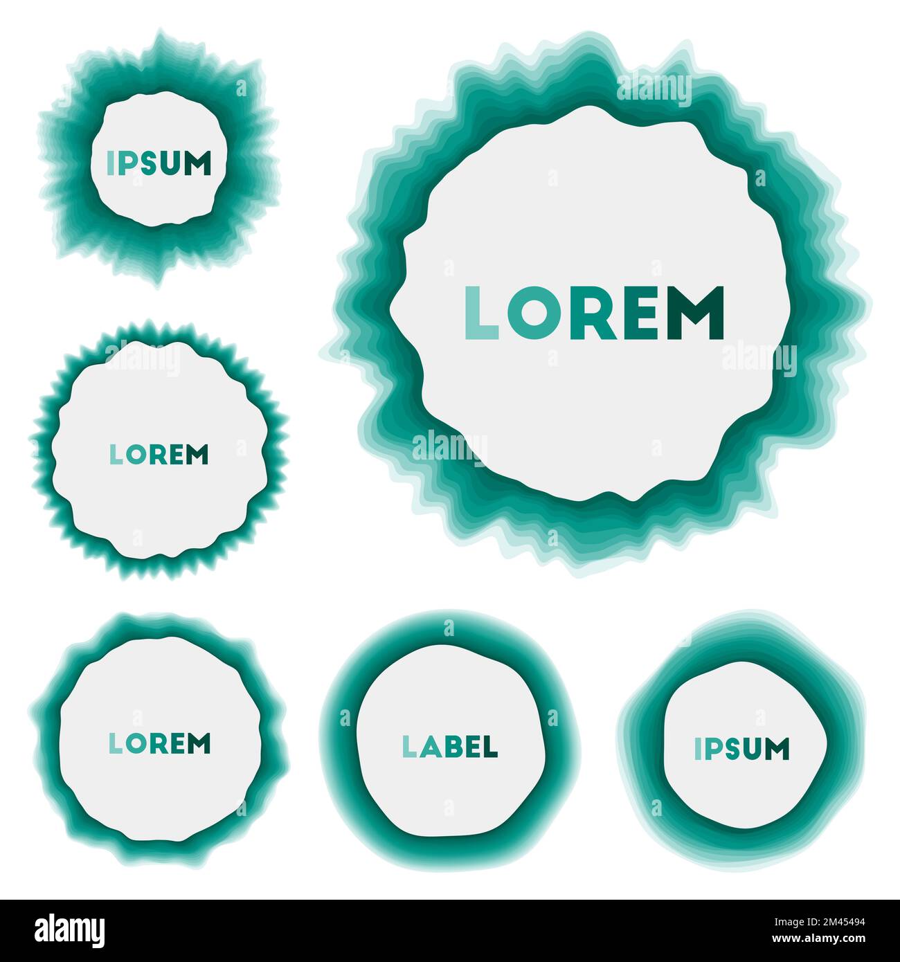 Colorful round banner. Attractive circular backgrounds. Appealing ...