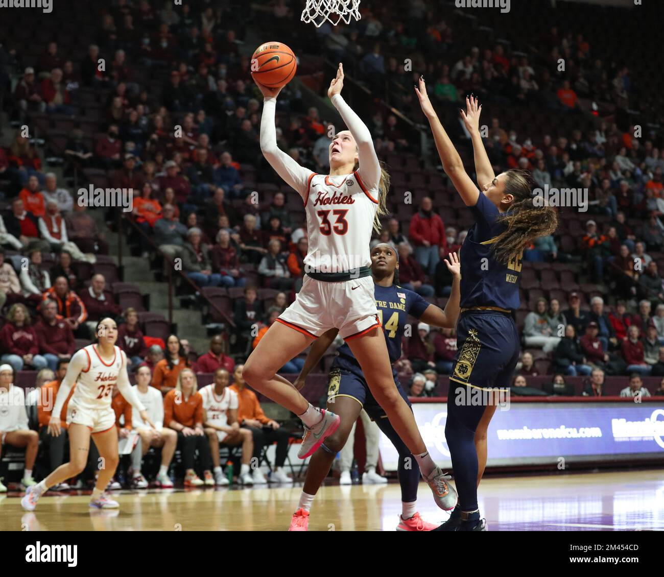 December 18, 2022: Virginia Tech Hokies center Elizabeth Kitley (33 ...