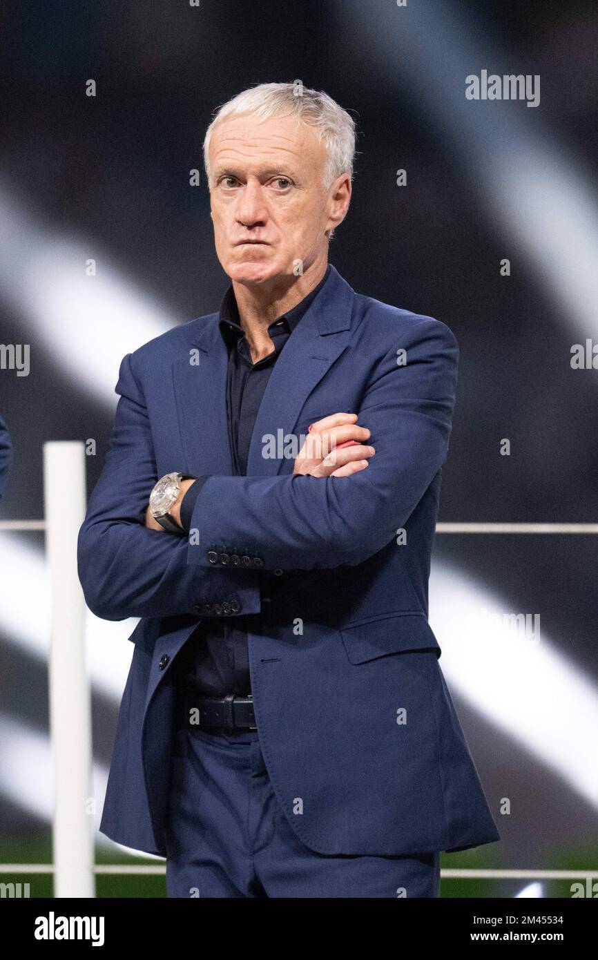 Lusail, Qatar, December 18, 2022. Coach Didier Deschamps of France ...