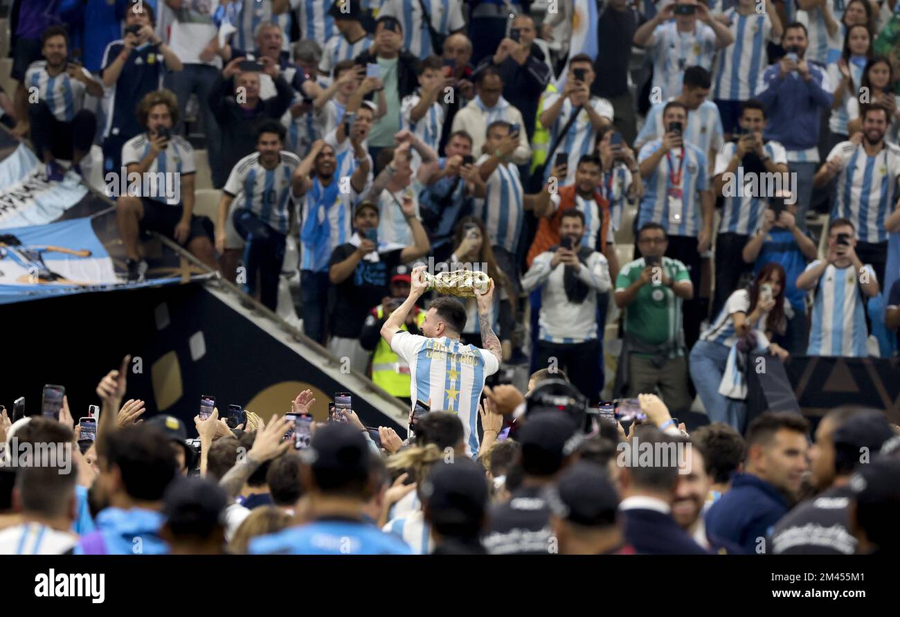 Lionel messi world cup final qatar hi-res stock photography and images ...