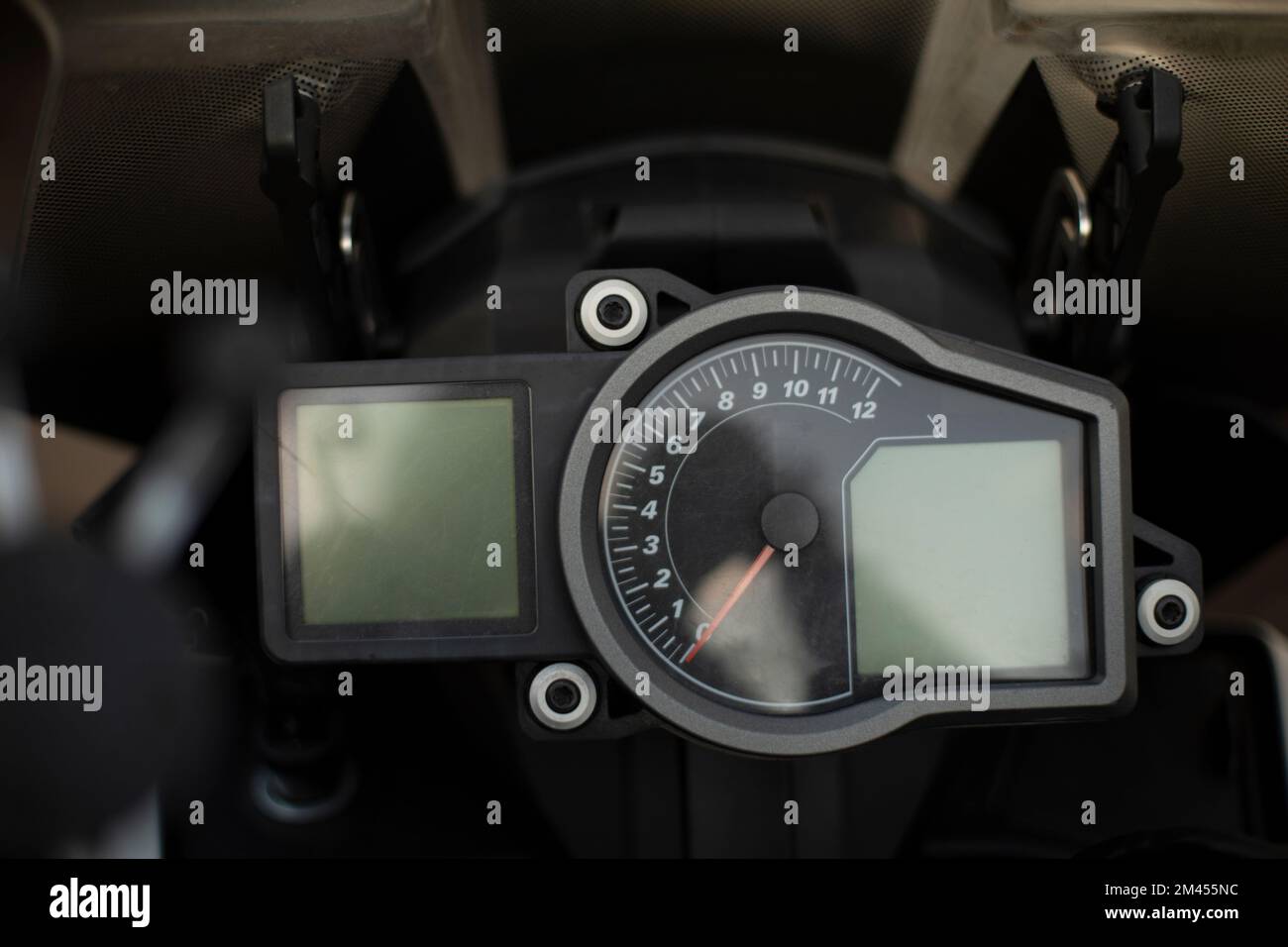 Motorcycle speedometer. Speed measuring tool. Motorcycle details. Arrow ...