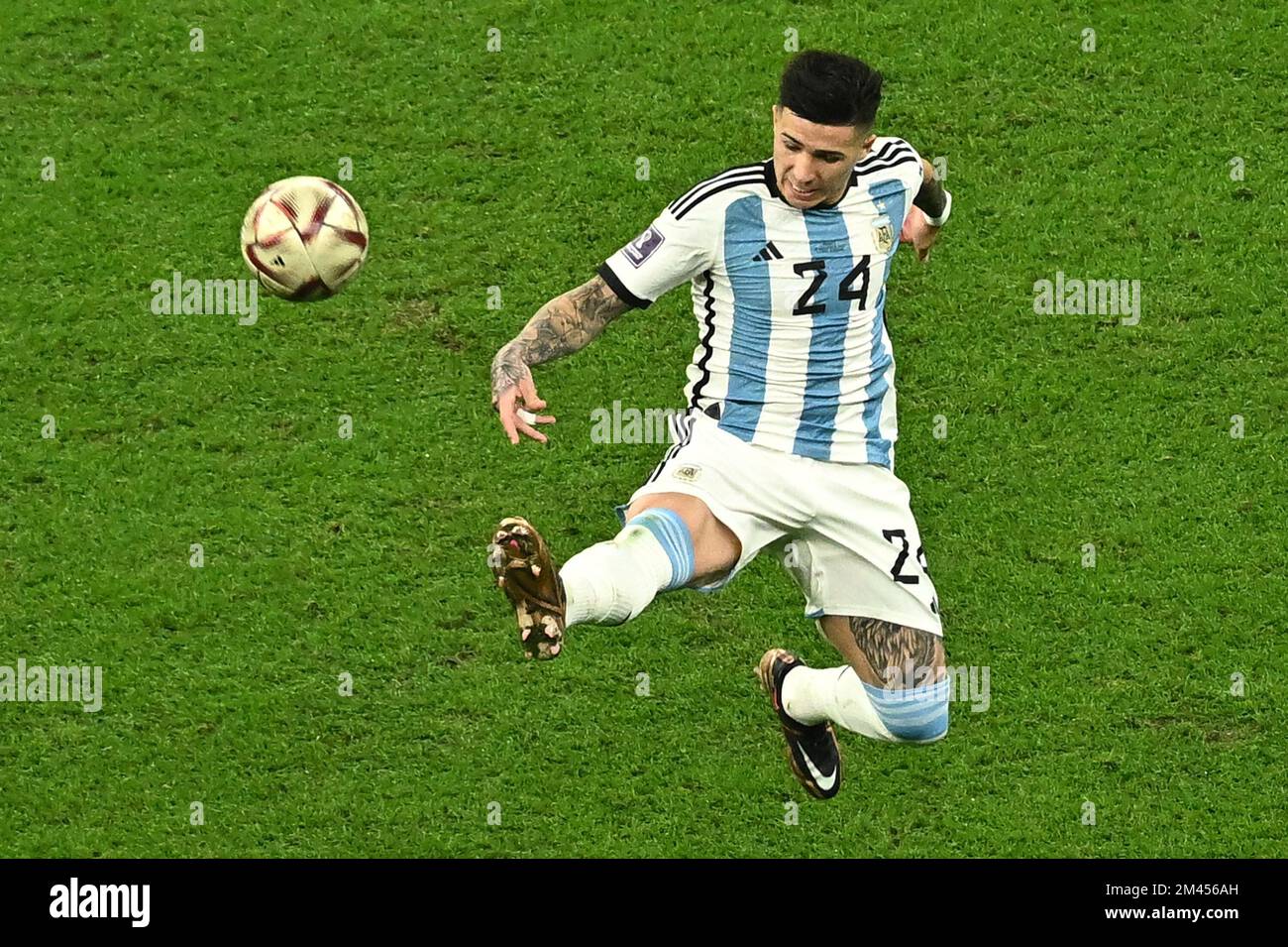 Enzo Fernandez of Argentina during Argentina v France match Final of ...
