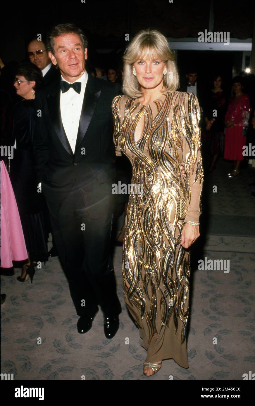Richard Cohen and Linda Evans at the1988 American Friends Hebrew ...