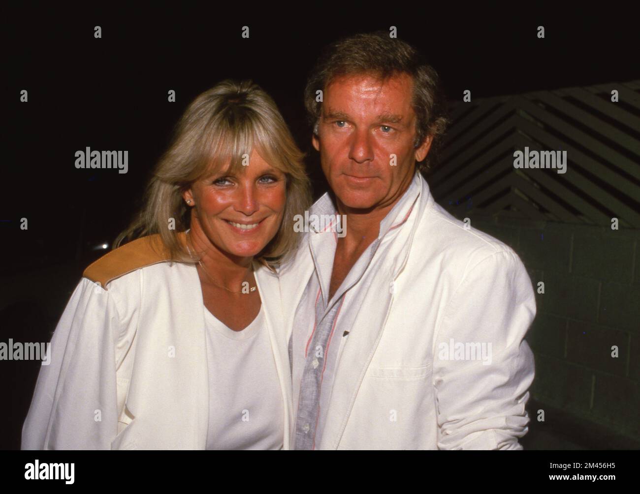Linda Evans and Richard Cohen 1985 Credit: Ralph Dominguez/MediaPunch ...