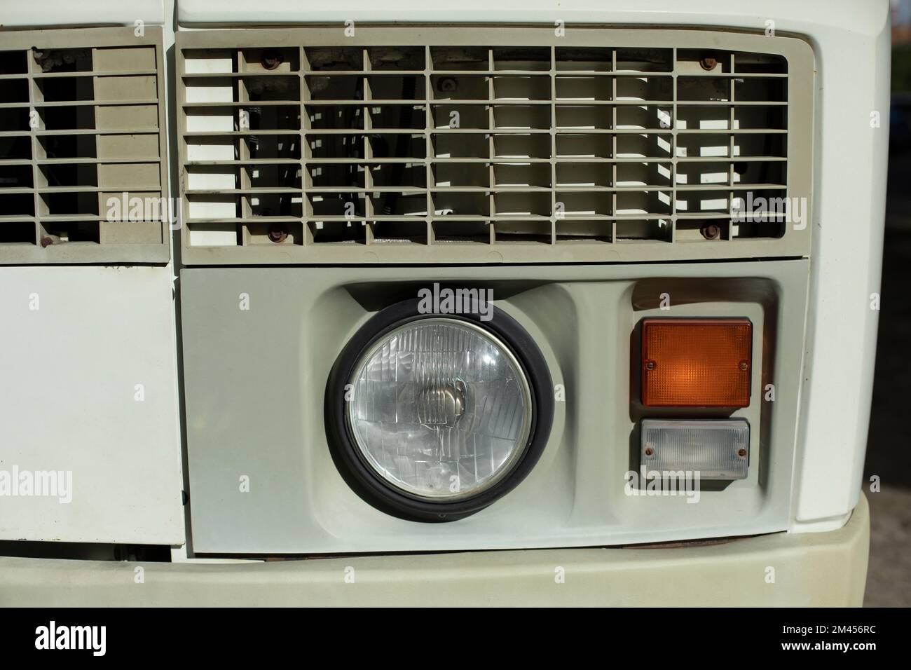 Bus Headlamp. Transport details. Retro car. Public transport Stock ...