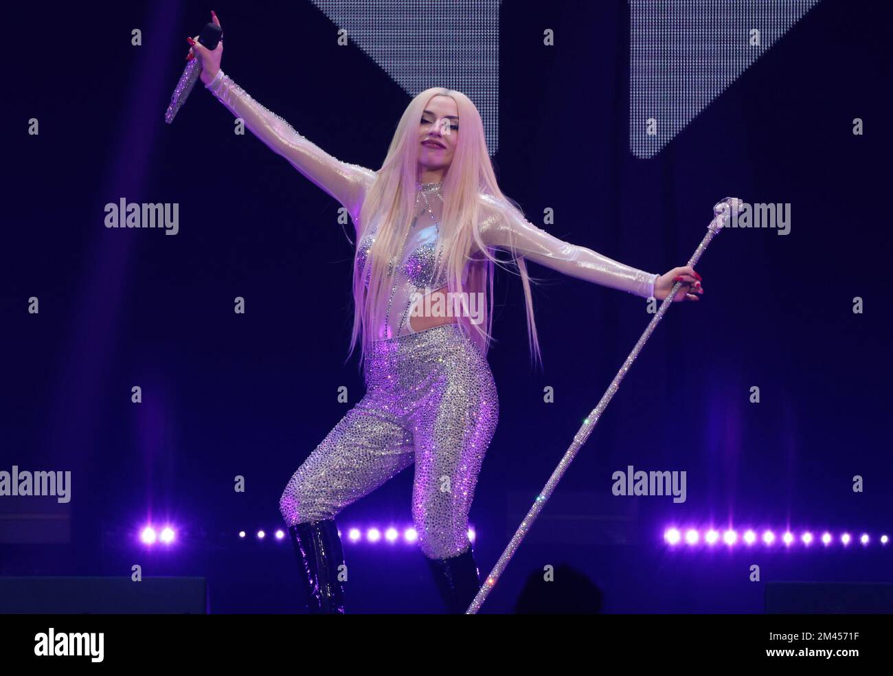 Sunrise, United States. 18th Dec, 2022. Ava Max performs at the Y100's ...