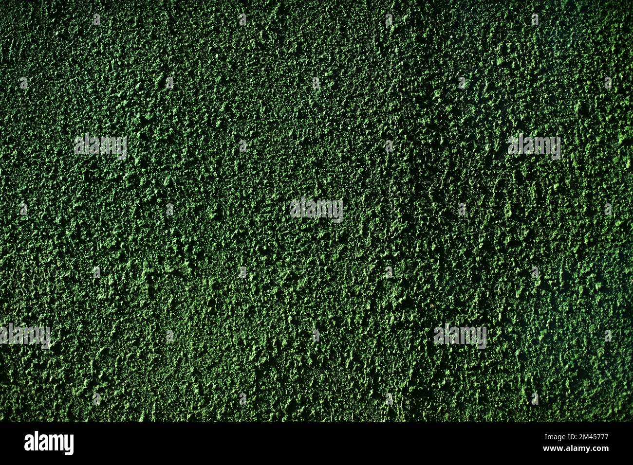 Green rough wall. Painted surface. Roughness texture. Finishing of ...