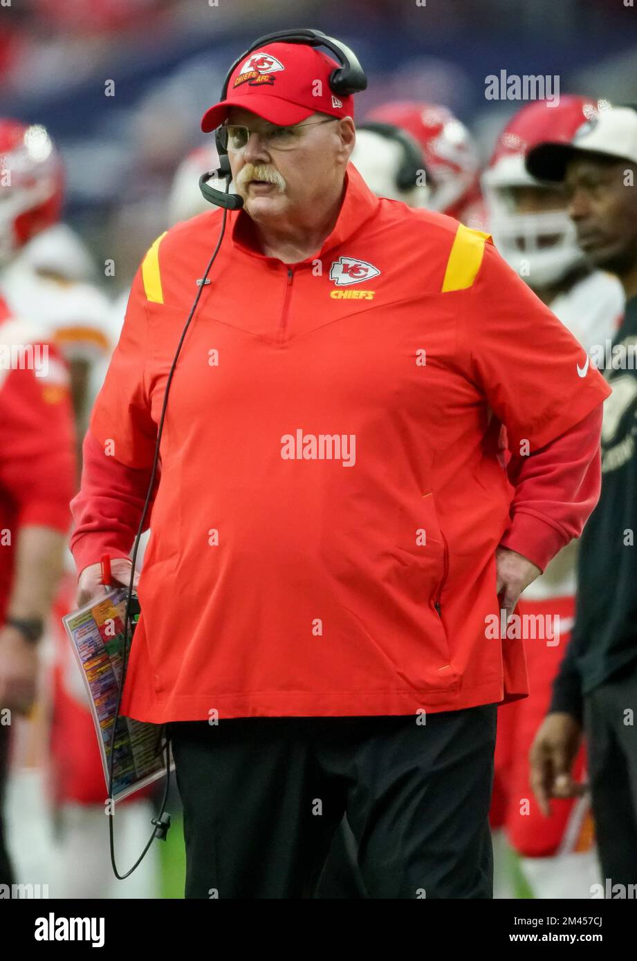 Houston, Texas, USA. 18th Dec, 2022. Kansas City Chiefs head coach ANDY ...