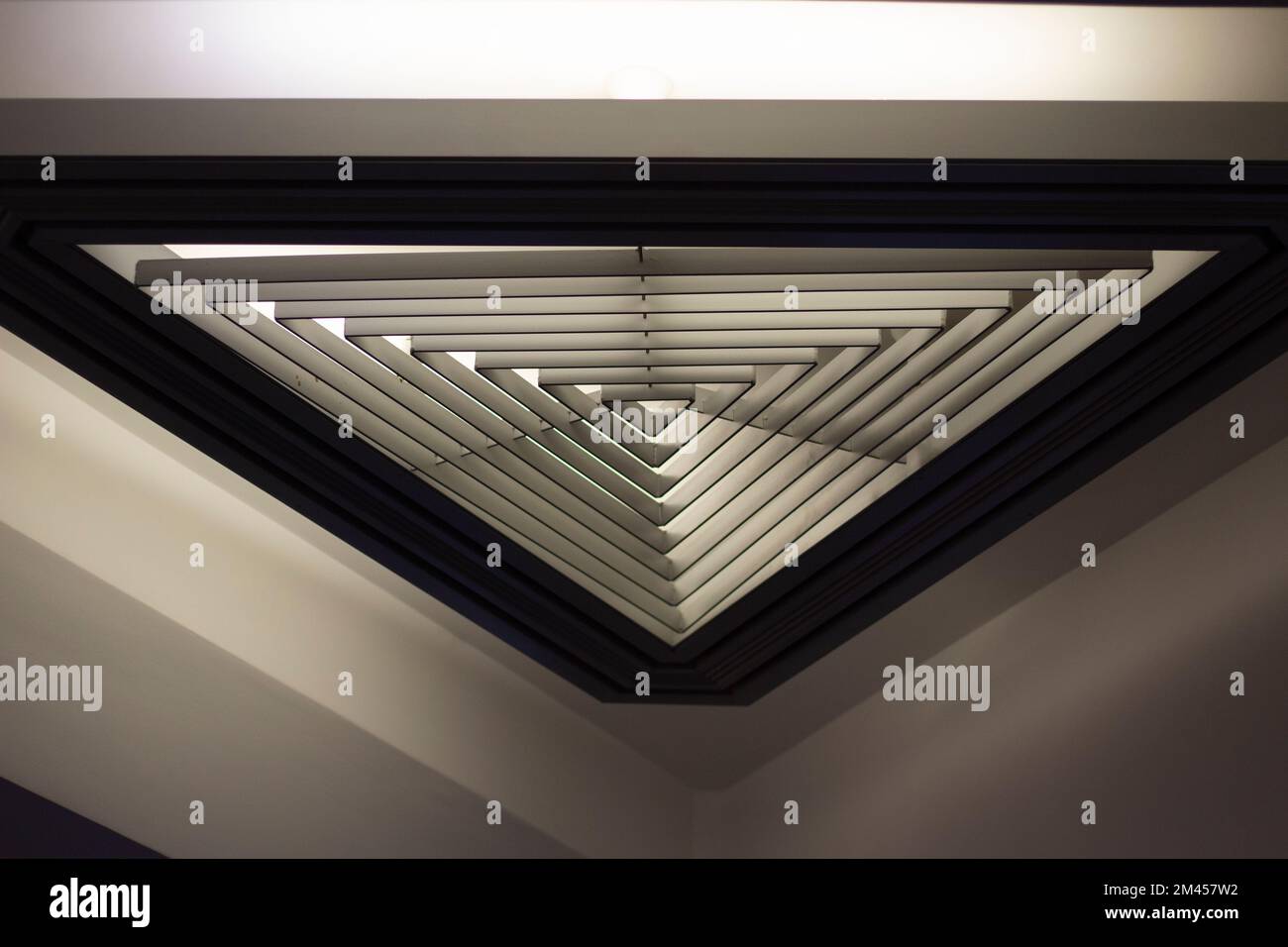 Futuristic ceiling illumination light pattern hi-res stock photography ...