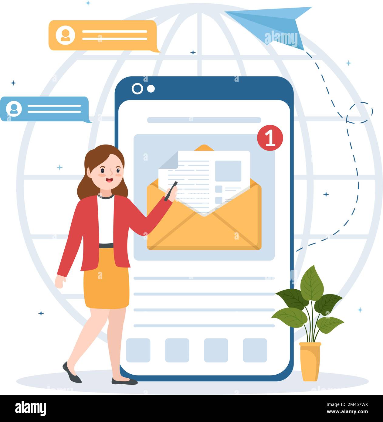 Email Service with Correspondence Delivery, Electronic Mail Message and ...