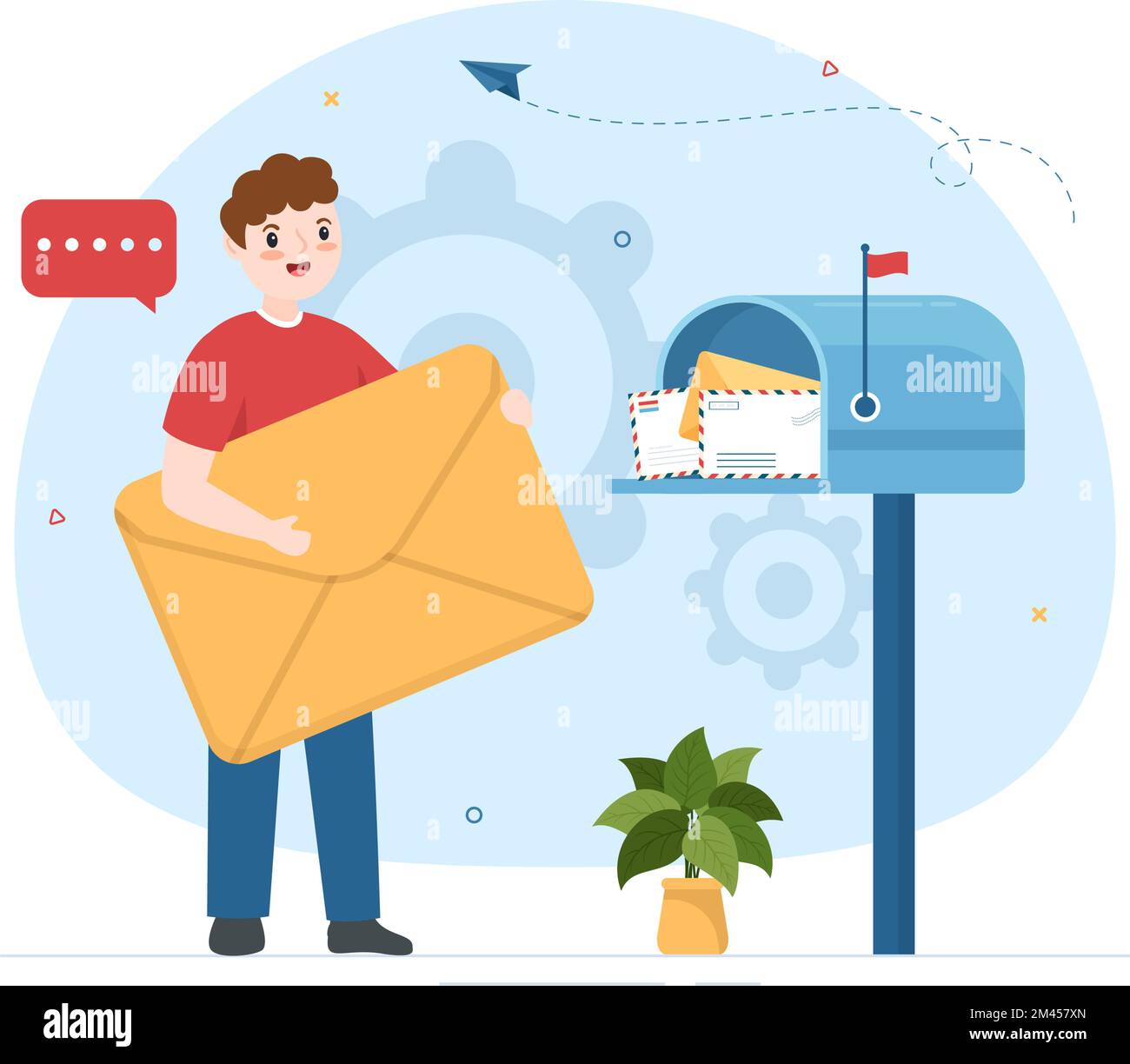 Email Service with Correspondence Delivery, Electronic Mail Message and ...