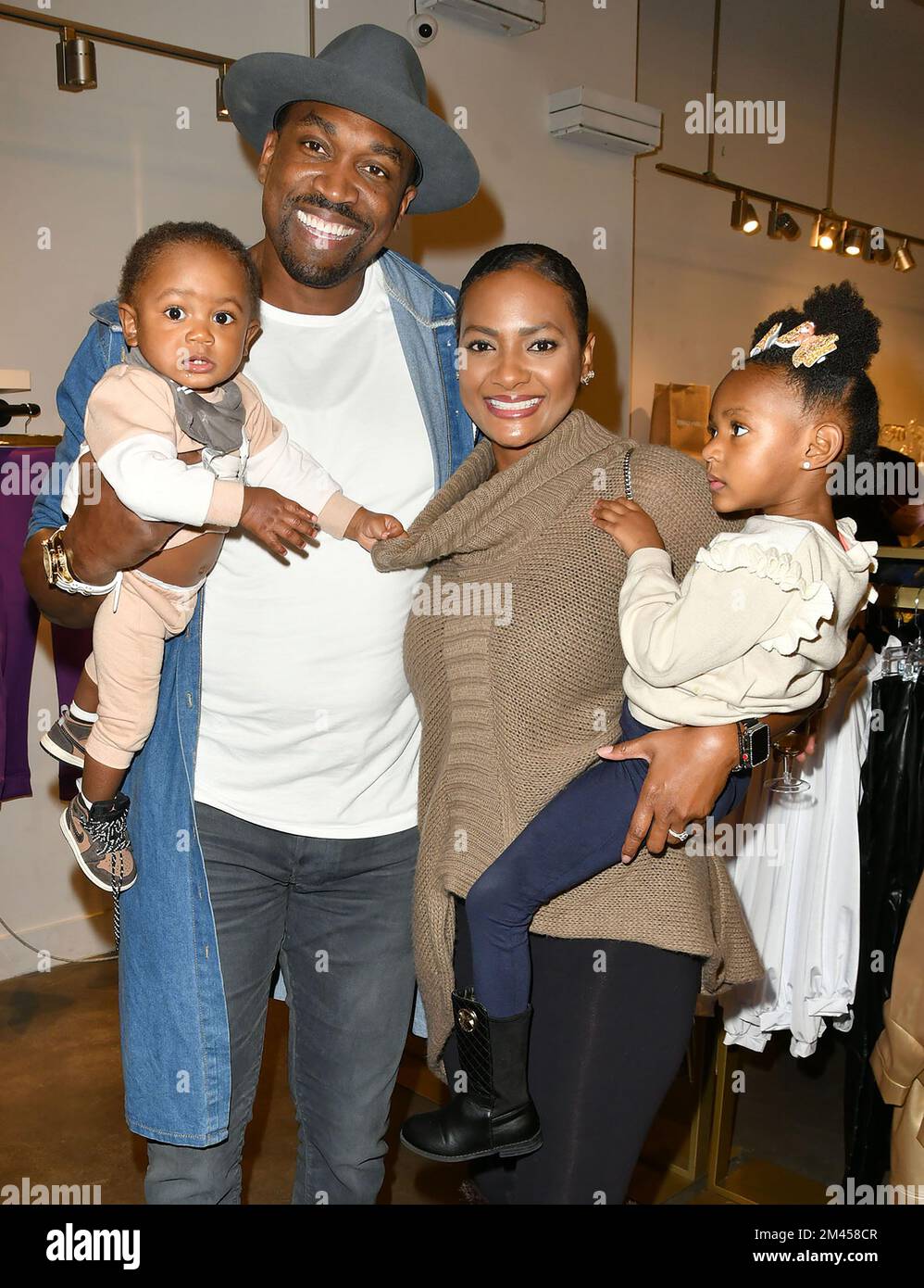 Playa Vista, Ca. 17th Dec, 2022. Kibwe Trim, Joslyn Pennywell-Trim, Mya ...