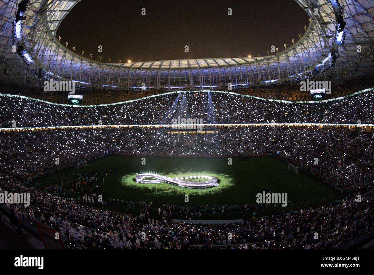 A general view inside the stadium during Argentina v France match Final ...