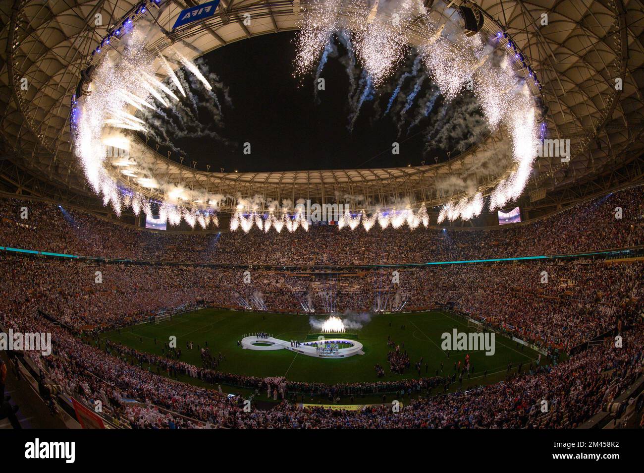 A general view inside the stadium during Argentina v France match Final ...