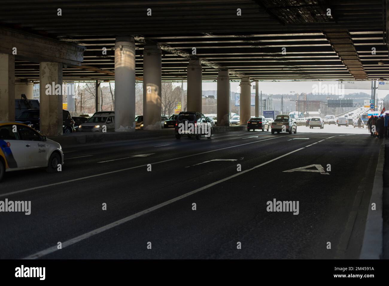 Construction bypass bridge along hi-res stock photography and images ...