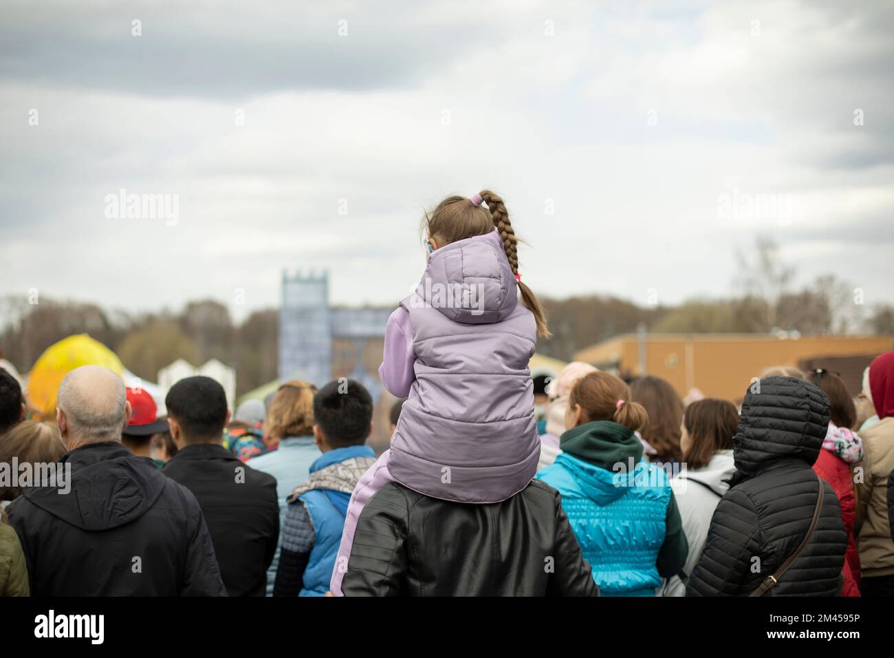 Crowd of people from behind abstract hi-res stock photography and ...
