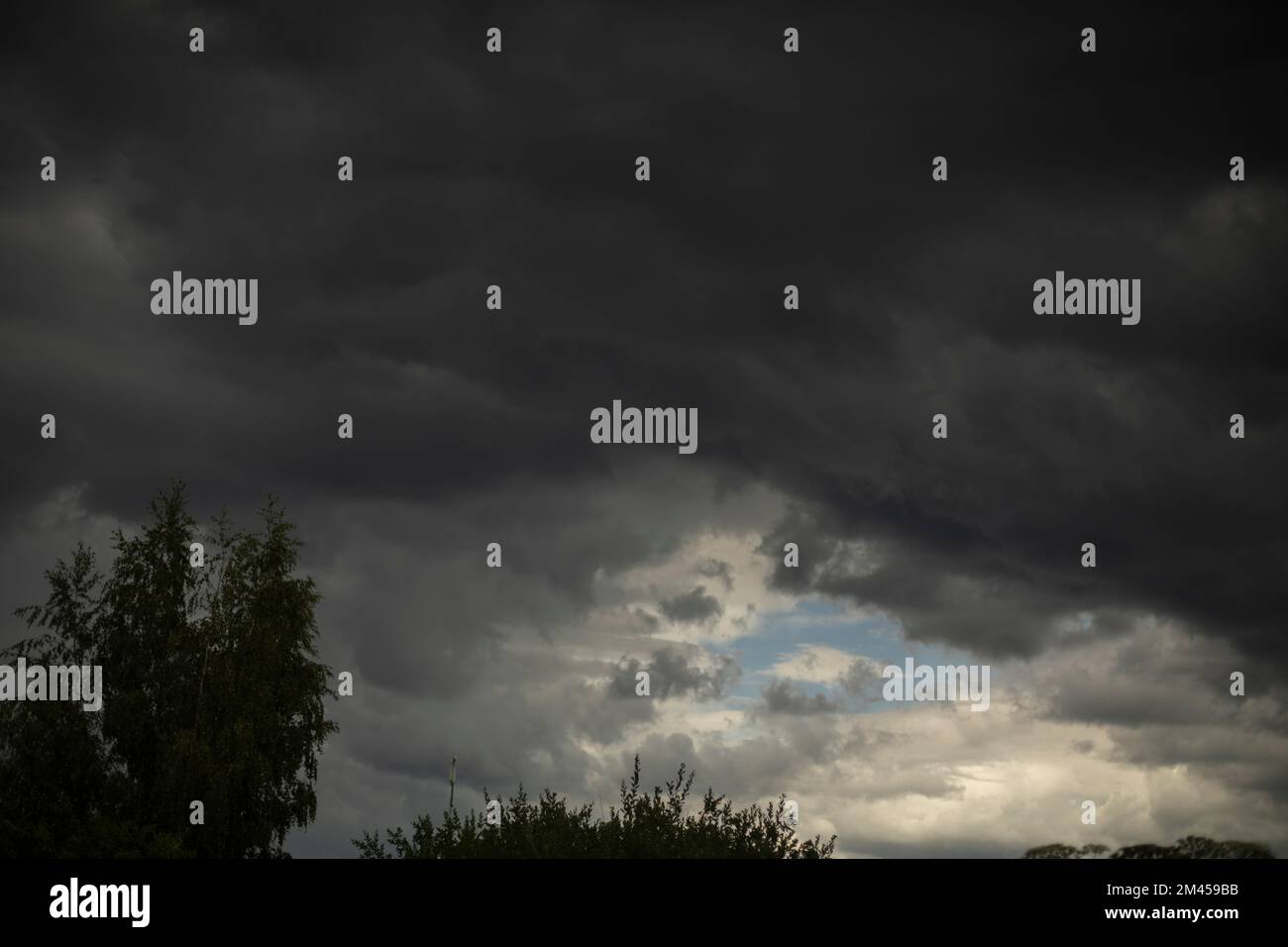 Autumn sky. Cloudy weather. Grey clouds. Rain clouds. Atmospheric ...
