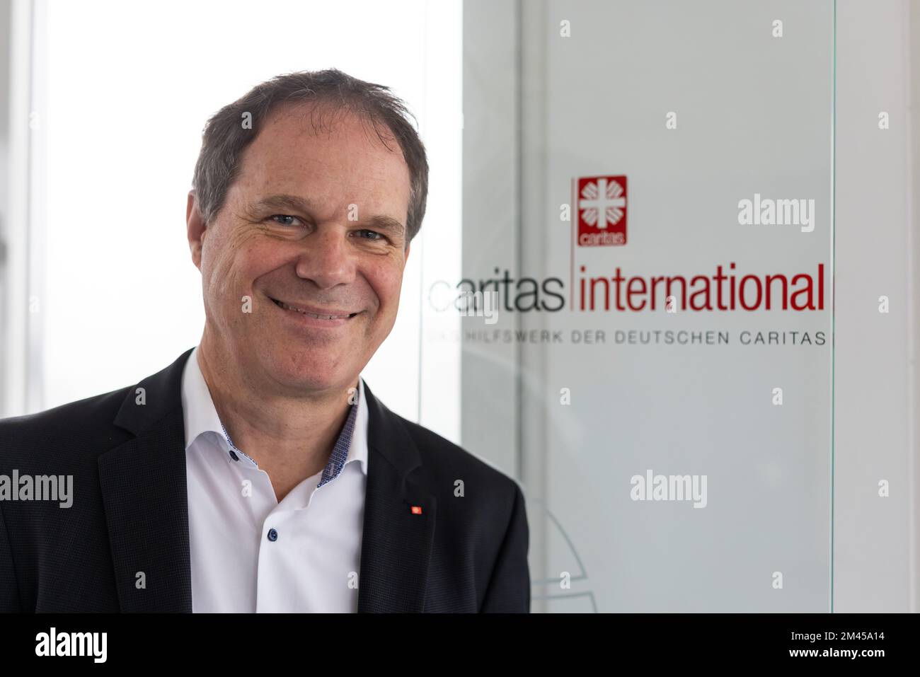 Freiburg, Germany. 15th Dec, 2022. Oliver Müller, head of Caritas ...