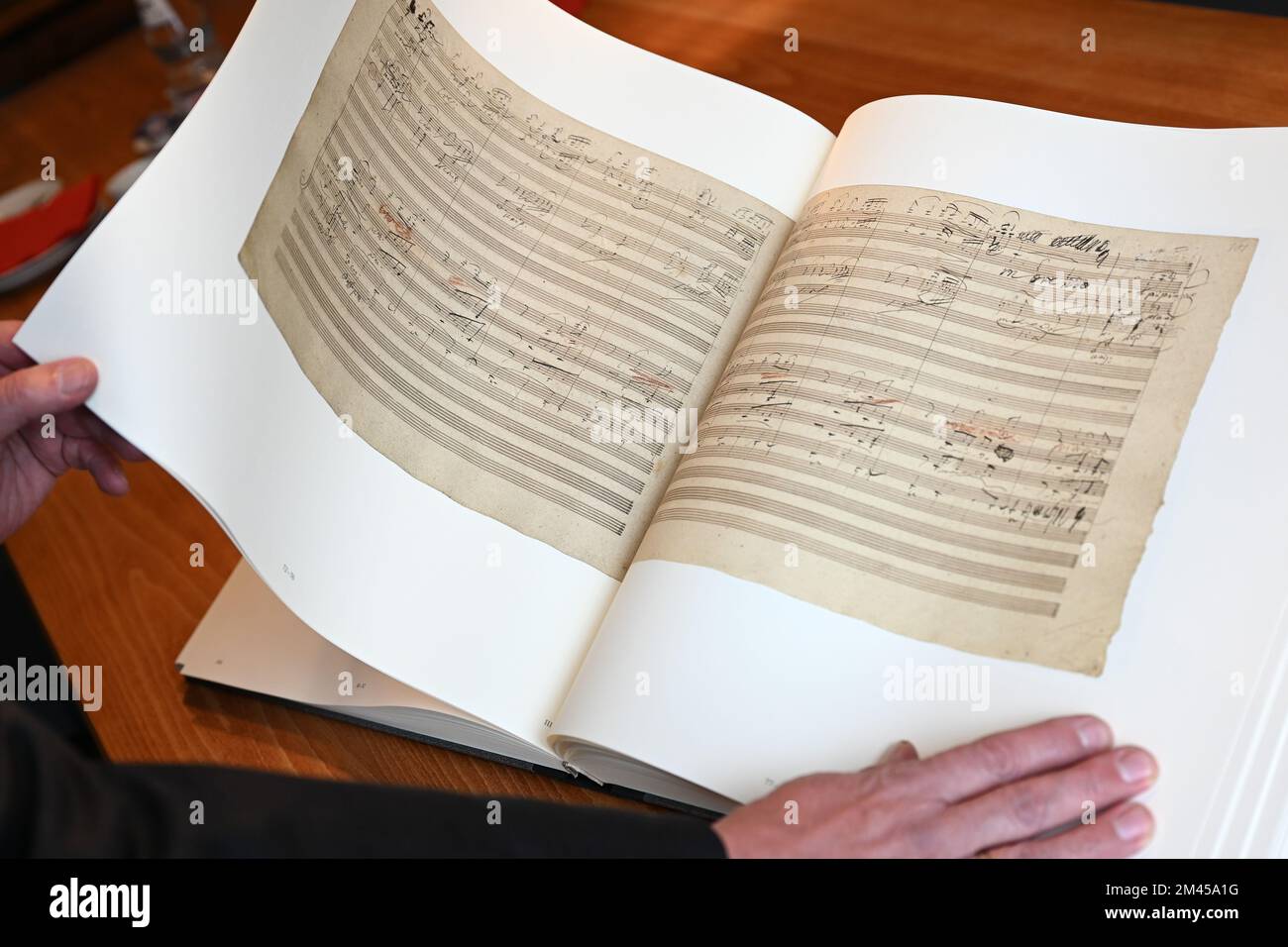 Kassel, Germany. 16th Dec, 2022. The facsimile edition of Beethoven's ...