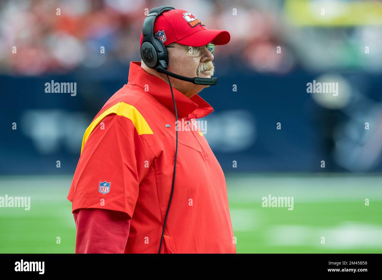 Houston, TX, USA. 18th Dec, 2022. Kansas City Chiefs head coach Andy ...