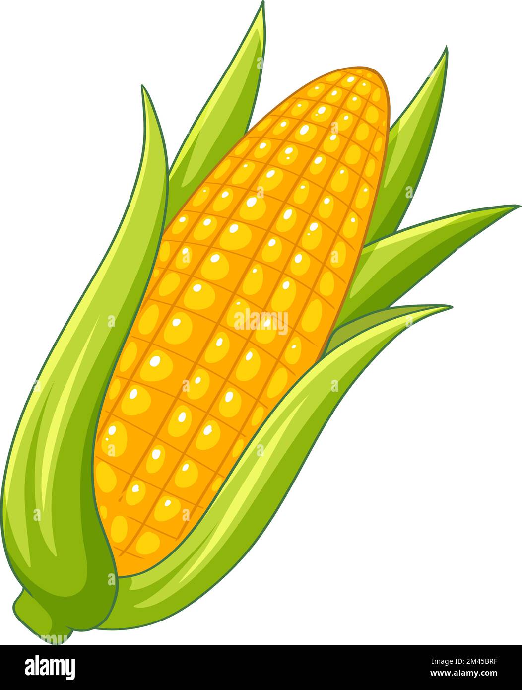 A simple corn cartoon illustration Stock Vector Image & Art - Alamy