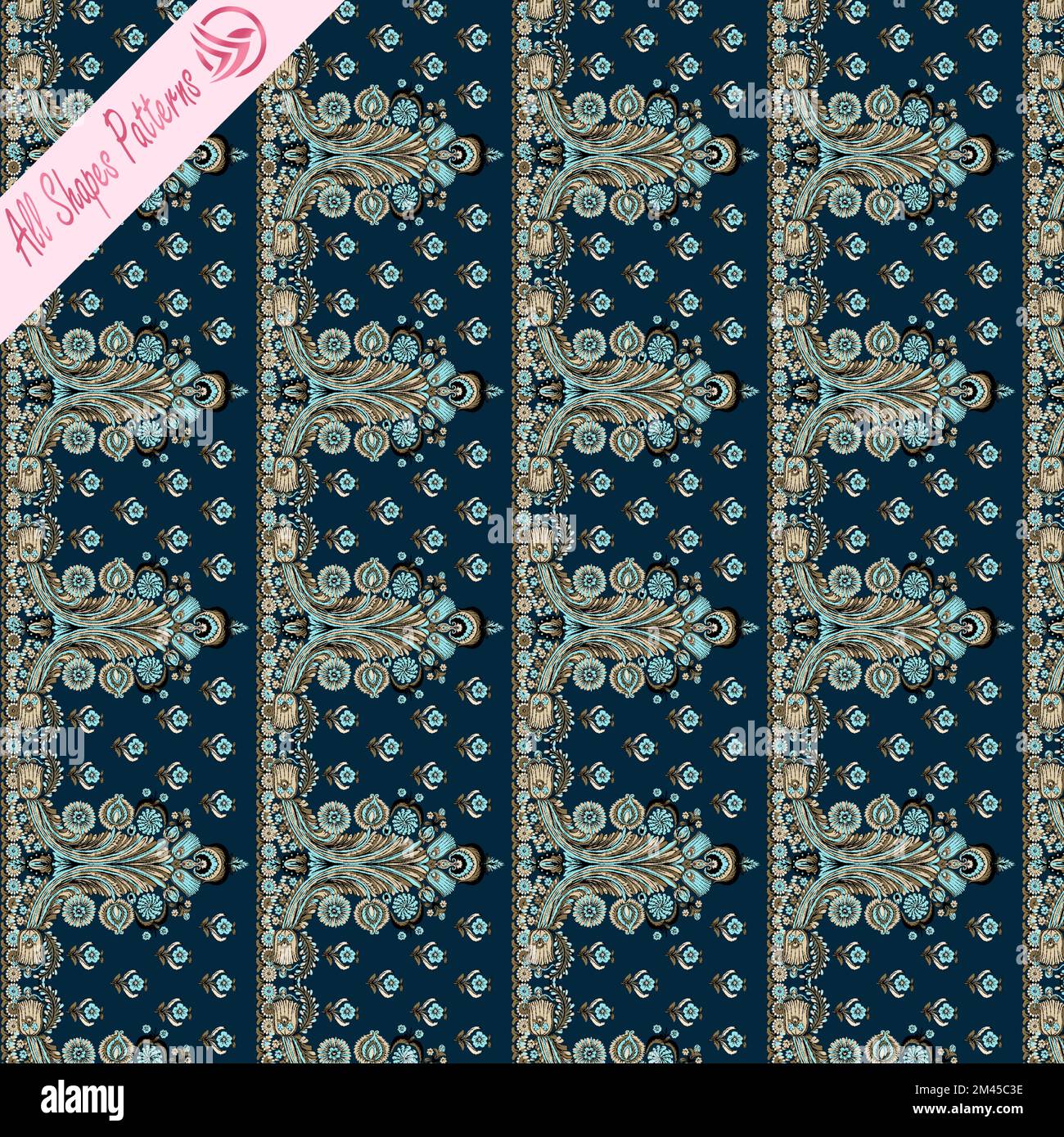Digital And Textile Design Pattern Stock Photo - Alamy