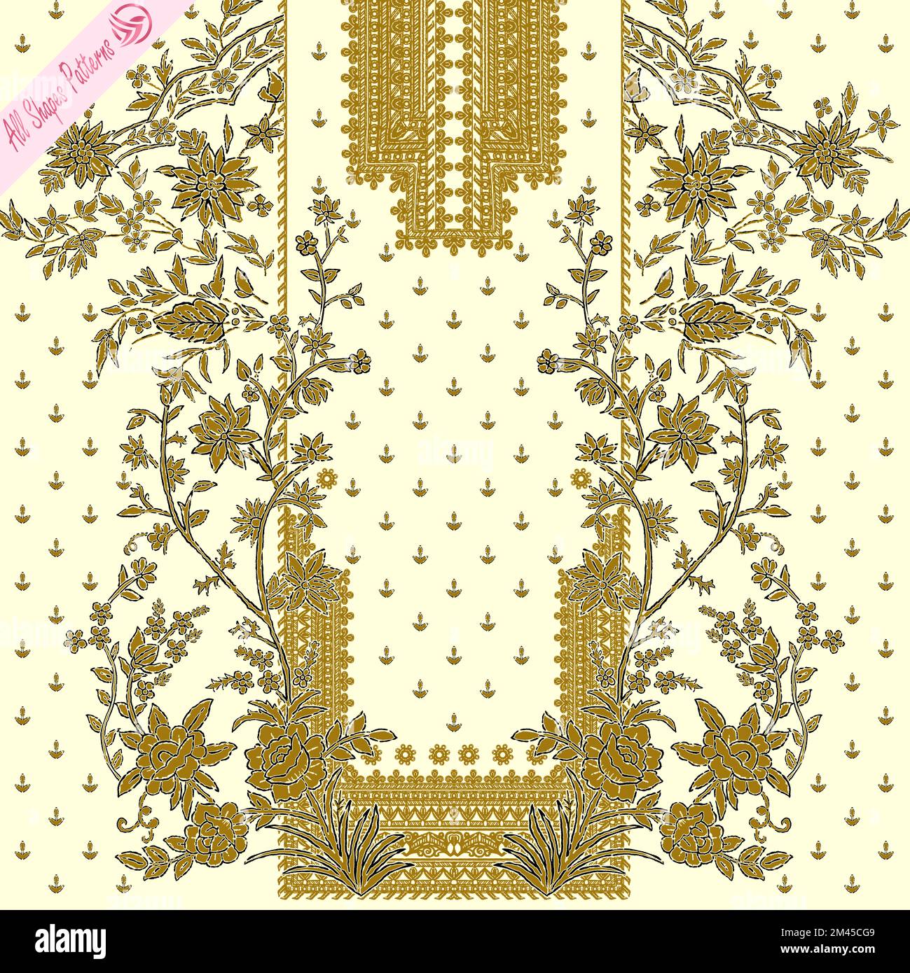 Digital And Textile Design Pattern Stock Photo - Alamy