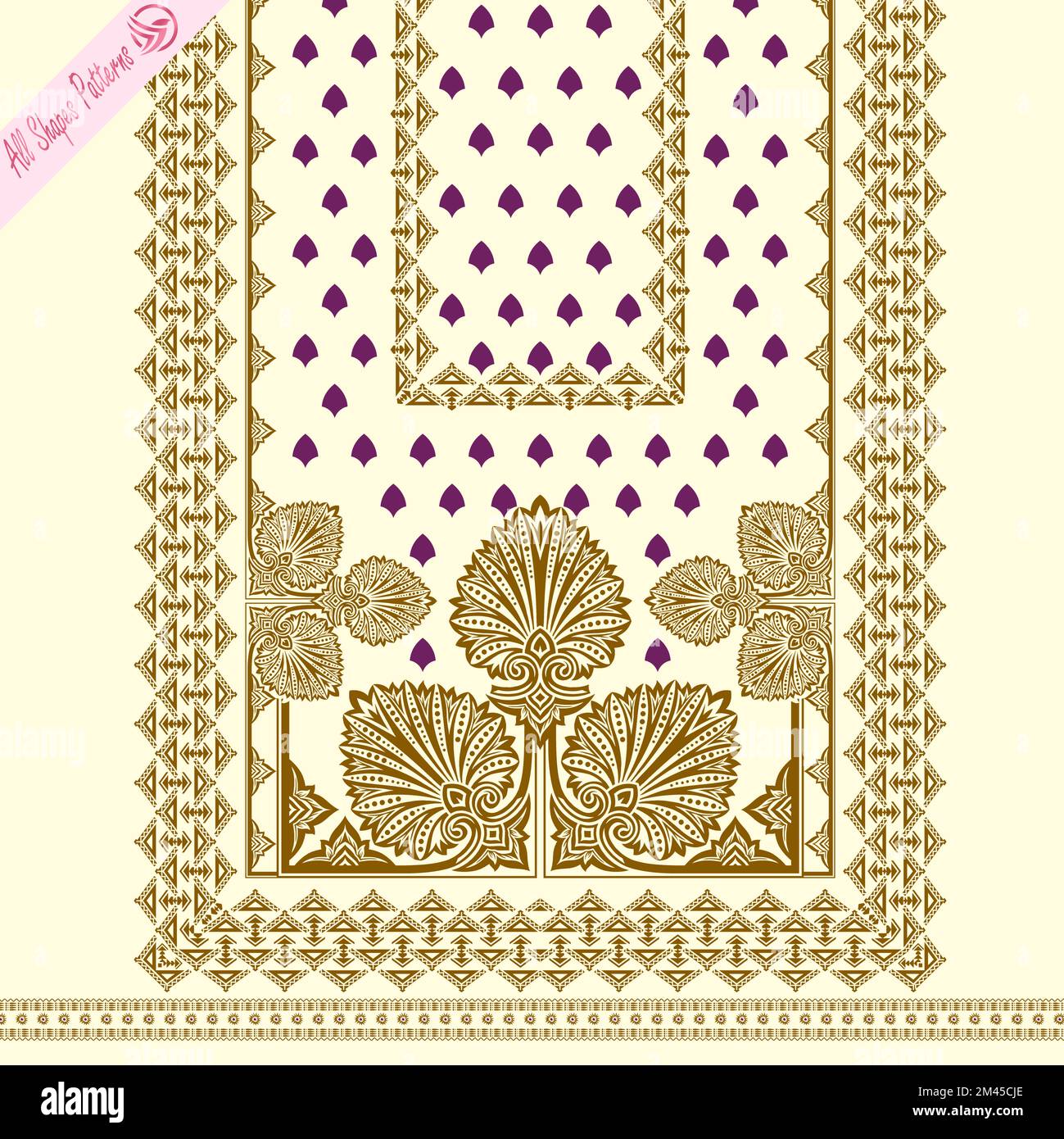 Digital And Textile Design Pattern Stock Photo - Alamy