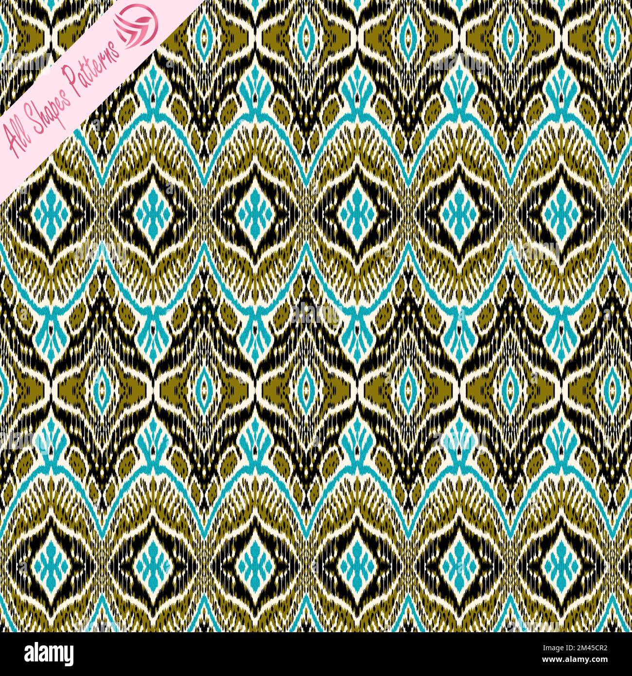 Digital And Textile Design Pattern Stock Photo - Alamy
